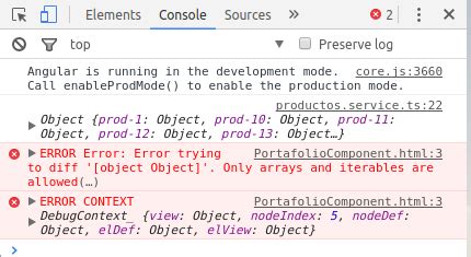 Json Angular Cannot Find A Differ Supporting Object Object Object Of Type Object