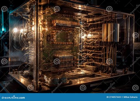 Quantum Computer With Qubits Changing State Achieving Quantum Supremacy Conceptual