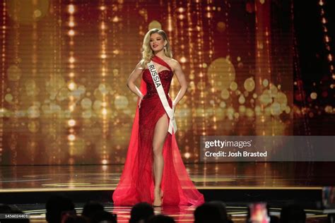 Miss Russia, Anna Linnikova walks onstage during the 71st Miss... News ...
