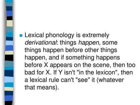 Ppt Lexical Phonology Powerpoint Presentation Free Download Id1780485