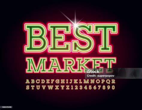 벡터 비즈니스 컨셉 베스트 마켓 전기 광선 알파벳 문자 와 숫자 1위에 대한 스톡 벡터 아트 및 기타 이미지 1위 고객 광고 Istock