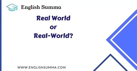 Real World Or Real World English Summa