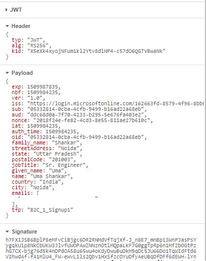 Aad Authentication With Angular2 Using Azure Ad B2c And Msal Library