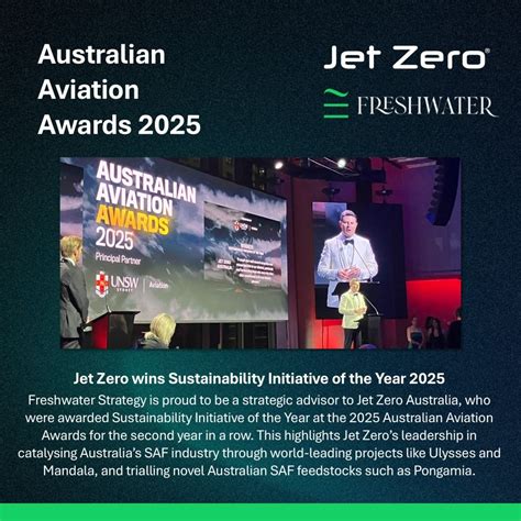 🏆 Congratulations To Jet Zero On Being Named Sustainability Initiative