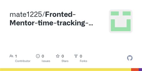 Github Mate1225 Fronted Mentor Time Tracking Dashboard