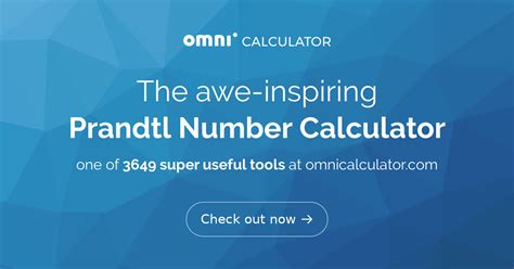 Prandtl Number Calculator