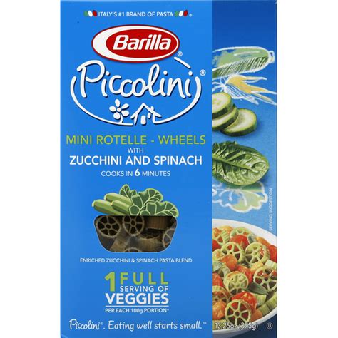 Barilla Mini Rotelle Wheels With Zucchini And Spinach 1325 Oz