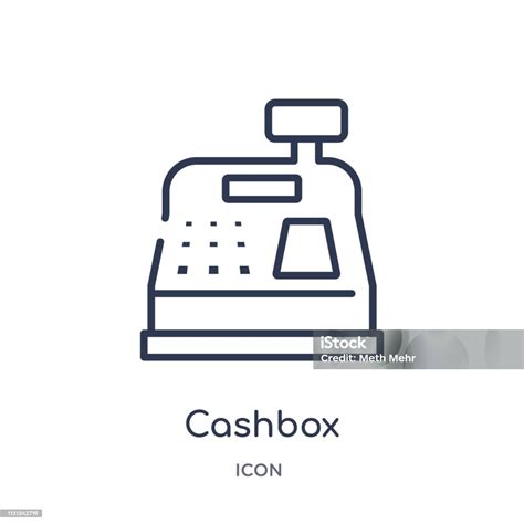 Ilustración De Icono De Caja Lineal De La Colección De Contornos De
