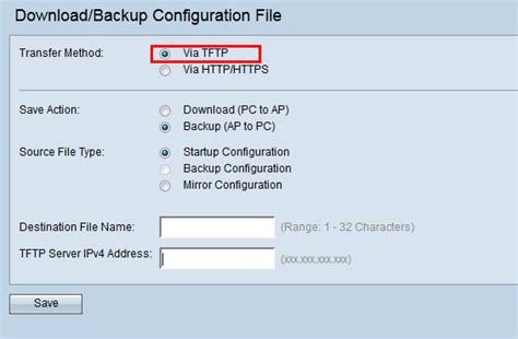 Download Backup Configuration On The WAP571 Cisco