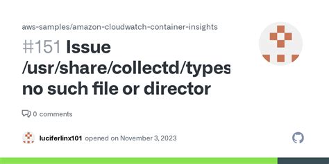 Issue Usrsharecollectdtypesdb No Such File Or Director · Issue 151 · Aws Samplesamazon