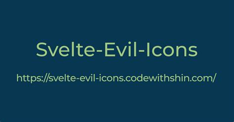 Svelte Evil Icons