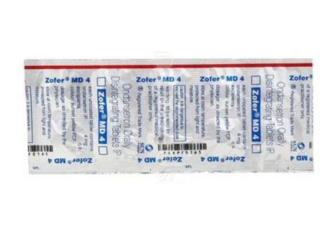 Ondansetron Zofer Md 4 Tablet 4mg At Rs 52 Stripe In Nagpur Id