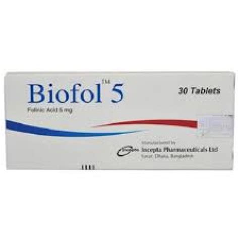 Biofol 5mg Tablet Uses Dosage Interaction Contraindication Epharma