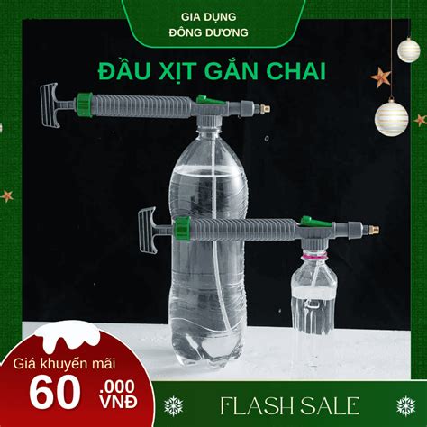 Đầu Xịt Gắn Chai Coca Pepsi Phun Nước Phun Sương Tưới Cây Rau Gia