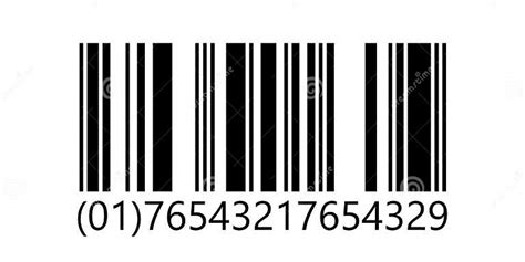 Linear Vector Bar Code Template Barcode Pattern Stock Vector
