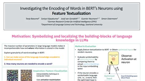 Underline Investigating The Encoding Of Words In BERT S Neurons Using Feature Textualization