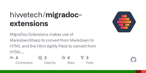 github hivvetech migradoc extensions migradoc extensions makes use
