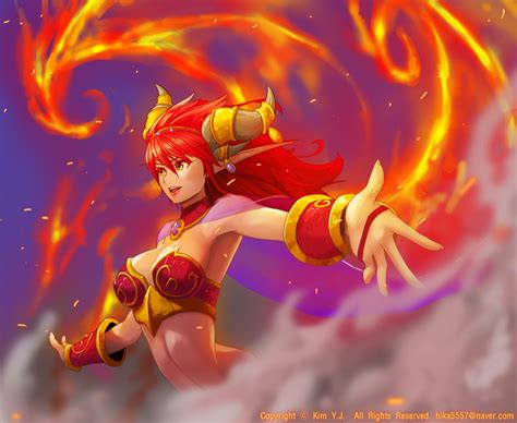 Alexstrasza Warcraft And More Drawn By Kim Yj Danbooru
