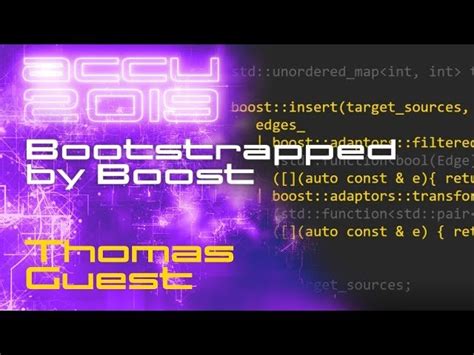 Accu Conference Talk Bootstrapped By Boost From Accu Conference