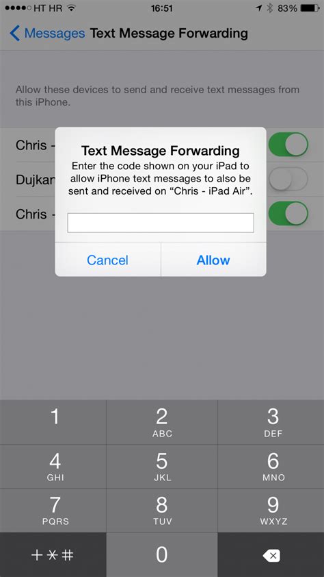 Cannot Activate IOS 8 S Text Message Forwarding And IPhone Cellular Calls Here S A Fix