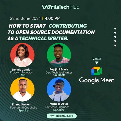 Writetech Hub On Linkedin Writetechhub Webinar Opensource Technicalwriting