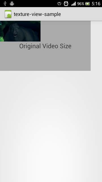 Video Cropping With Texture View