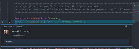 No Comments Pane Issue Microsoft Vscode GitHub