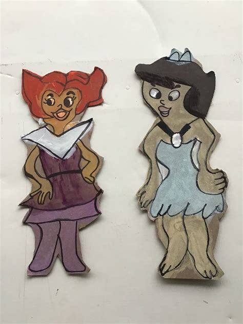 Jane Jetson Betty Rubble Cut Outs By Jules2005 On Deviantart