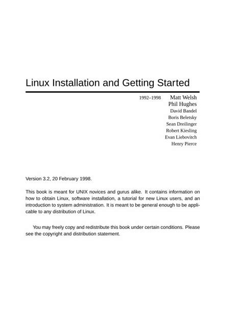 Pdf Linux Installation Guide V32 Dokumentips