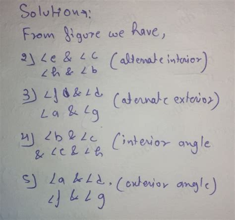 solved learning task 1 n direction identify the pairs of angles