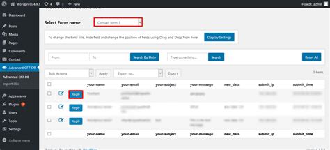 Advanced CF DB Reply Back By WebsiteXpress CodeCanyon