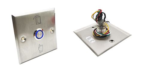 12v stainless steel led light option push exit rel grandado