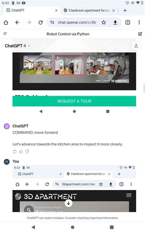 Gpt4 Experiment In Visual Navigation Chatgpt Openai Developer Forum