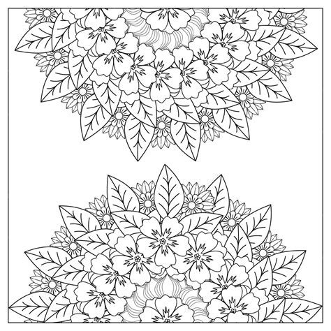 Premium Vector Flower Mandala Coloring Page And Mandala Coloring Page