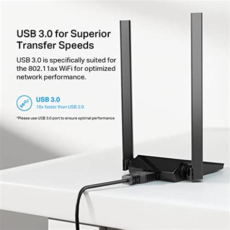 Tp Link Ax Wifi Usb Adapter For Desktop Pc Archer Tx U Plus Wireless Network Adapter
