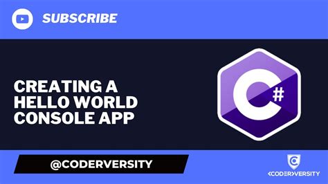 C Hello World Tutorial Using Consolewriteline In A C Console App Youtube