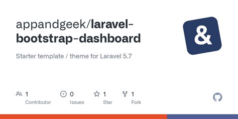 Github Appandgeeklaravel Bootstrap Dashboard Starter Template