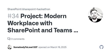 Project Modern Workplace With Sharepoint And Teams Innovation At The Hacktogether Event