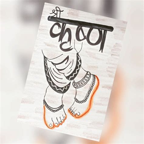 Krishna Meaningful Drawings Mini Canvas Art Cute Easy Drawings
