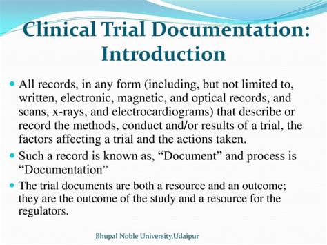 Documentation Clinical Trial PDF Pharmaceutical Industry Industries