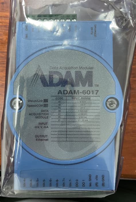 研華科技advantech Adam 6017 8ai 2do Iot Modbus 乙太網遠端i O類比輸入 有拆封 蝦皮購物