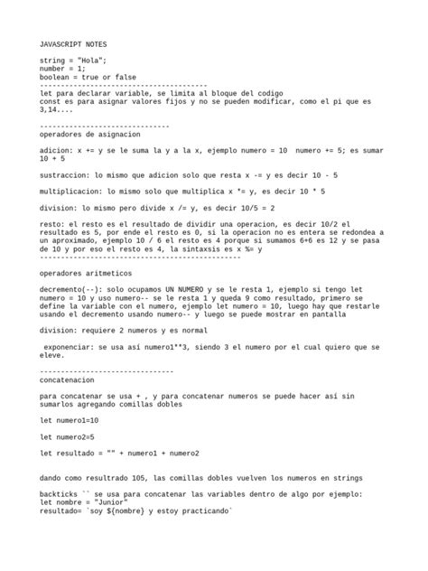 Apuntes De Js Parte Pdf Html Constructor Programación Orientada A Objetos