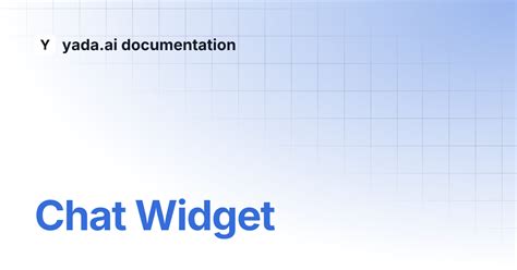 Chat Widget Yadaai Documentation