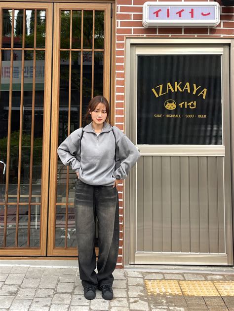 그레잇 캣 브러쉬 워싱 와이드 데님 팬츠 2 Color