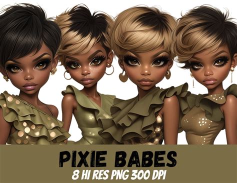 Pixie Babes 8 High Resolution Png Images 300 Dpi Digital Art And