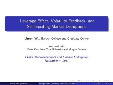 Leverage Effect Volatility Feedback And Self Exciting Market