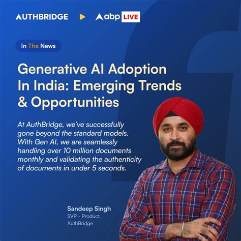 Newsroom Generative Ai Adoption In India Emerging Trends And Opportunities Authbridge