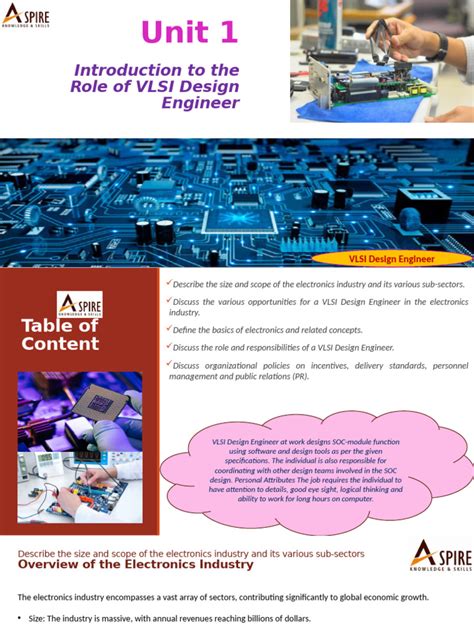 Vde 1 Introduction To The Role Of Vlsi Design Engineer Pdf Integrated Circuit Electronics
