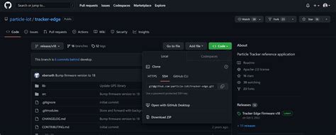 Creating A Tracker Edge GitHub Remote For Tracker One Projects Tutorials Particle