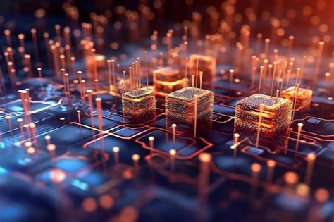 Premium Ai Image Introduction To Digital Neural Networks In Big Data Concept Generative Ai